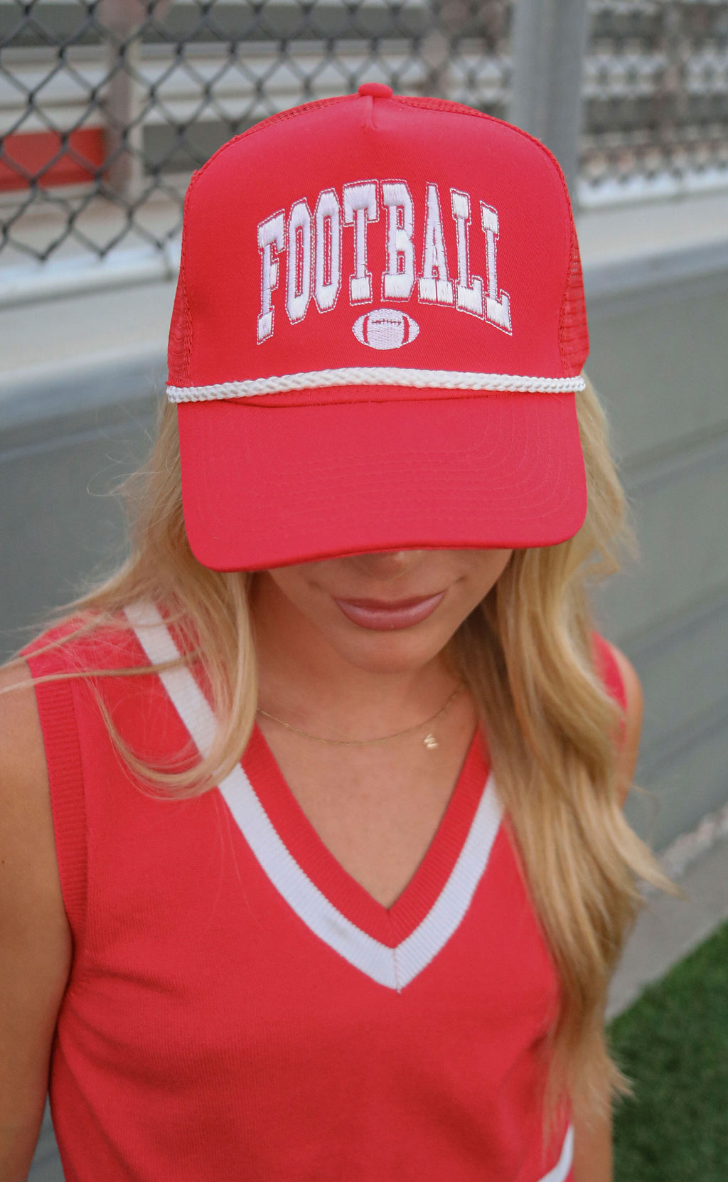charlie southern: football trucker hat - red – Riffraff