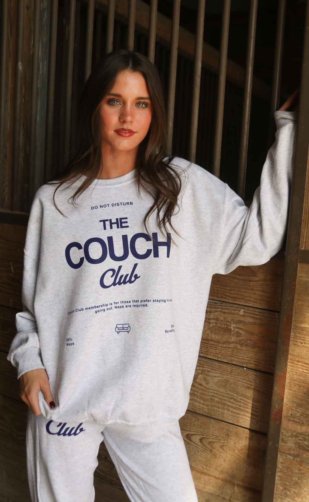 charlie southern: couch club sweatshirt - ash – Riffraff