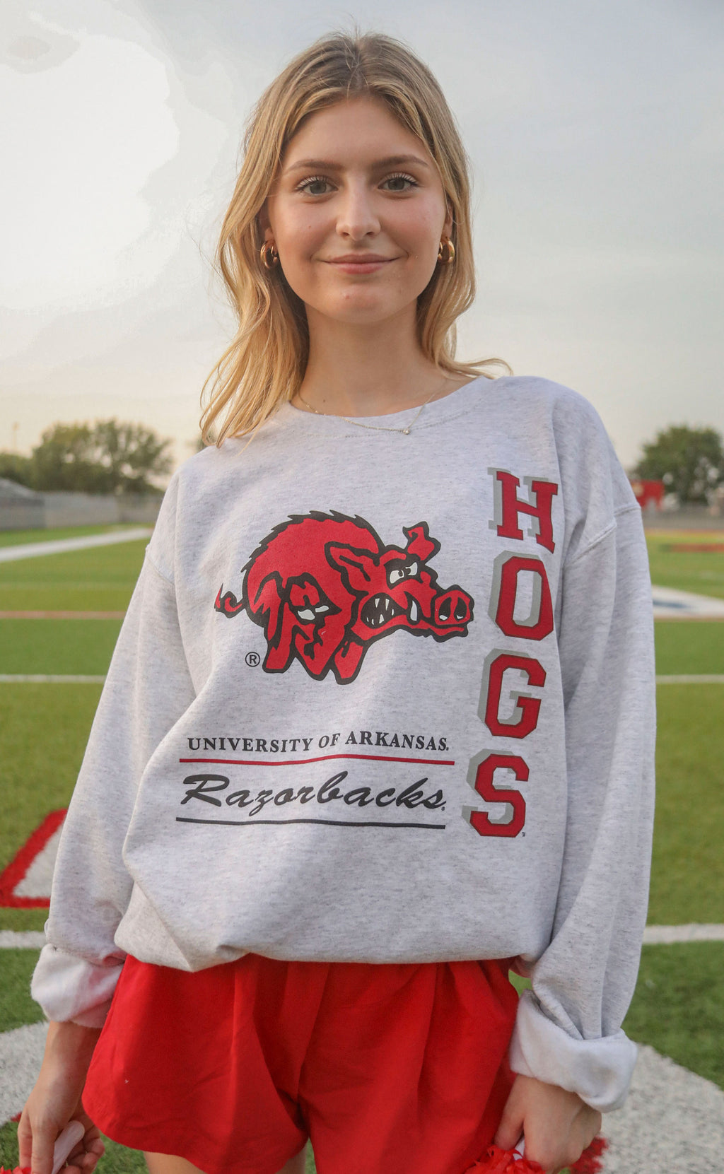 charlie southern: hogs stacked vault sweatshirt - grey – Riffraff